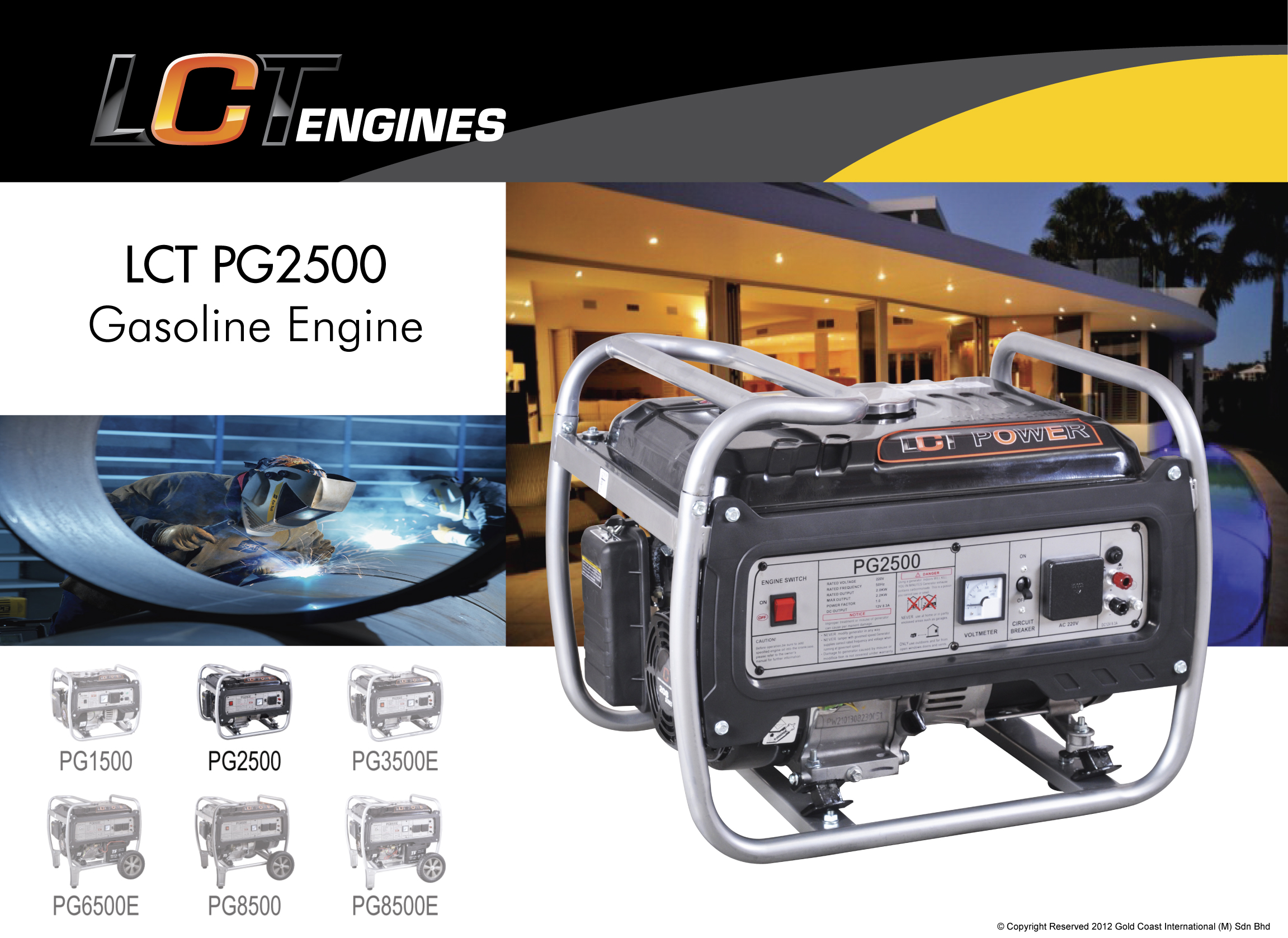 Gasoline Engine PG2500 | GOLD COAST INTERNATIONAL (M) SDN BHD